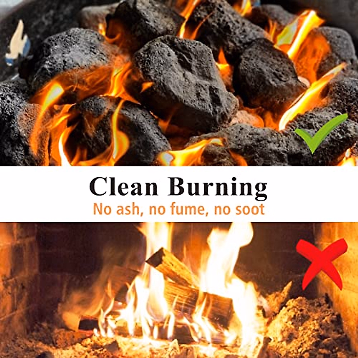 GASPRO 10 lb Large Black Lava Rocks, 1-3 Inch, Ideal for Outdoor Fire Pits, Indoor Fireplaces with Propane and Natural Gas