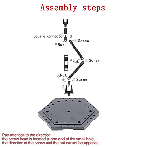 Model Display Shelf,Model Display Rack,Suitable for Gundam Model Stand Action Figure Stand and HG, MG and RG Model Character Display Stand. (Two)