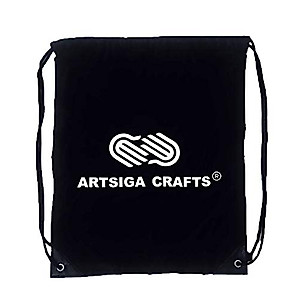 Artsiga Crafts Knitting Tools Drawstring Project Bag 16 inches x 13 inches