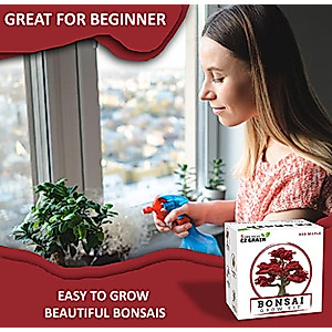 Bonsai Tree Kit – Grow 5 Species of Bonsai Tree w/ Our All-in-One Plant Kit: Bonsai Pots & Peat Pellets Including a Tutorial Video by CZ Grain | Great Gardening Gifts for Women and Men