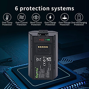 Eeyrnduy A12 Replacement Arlo Essential Wire-Free Video Doorbell VMA2400 Battery Compatible with Arlo Doorbell AVD2001 AVD2001B Rechargeable Back-Up Battery 7000 mAh