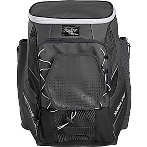 Rawlings | IMPULSE Backpack Equipment Bag | Baseball/Softball | Black