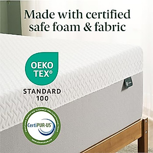 ZINUS 12 Inch Green Tea Essential Memory Foam Mattress [New Version], King, Fiberglass Free, Medium Feel, Breathable Airflow Memory Foam, Certified Safe Foams & Fabric, Mattress in A Box
