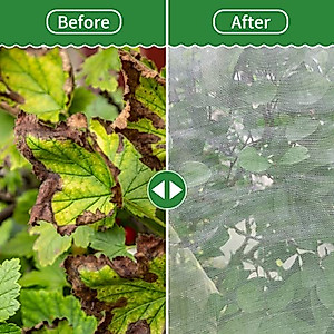 Evoio 4 Pack Garden Plant Fruits Blueberry Bushes Protection Netting Covers Bags with Drawstring, 3.5 Ft x 2.3 Ft Tomato Protective Cover Garden Plant Netting Barrier Bags for Vegetables Fruits Tree