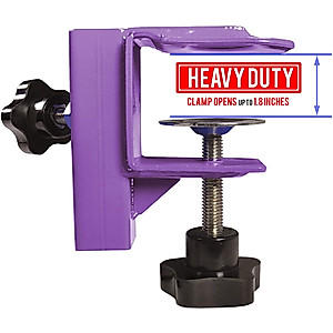 Downtown Pet Supply Dog Grooming Arm with Clamp and Grooming Loop, 2 Haunch, Purple - Adjustable, Steel Grooming Table Arm with Table Clamp, No Sit Haunch Holder Dog Grooming Restraint and Loop