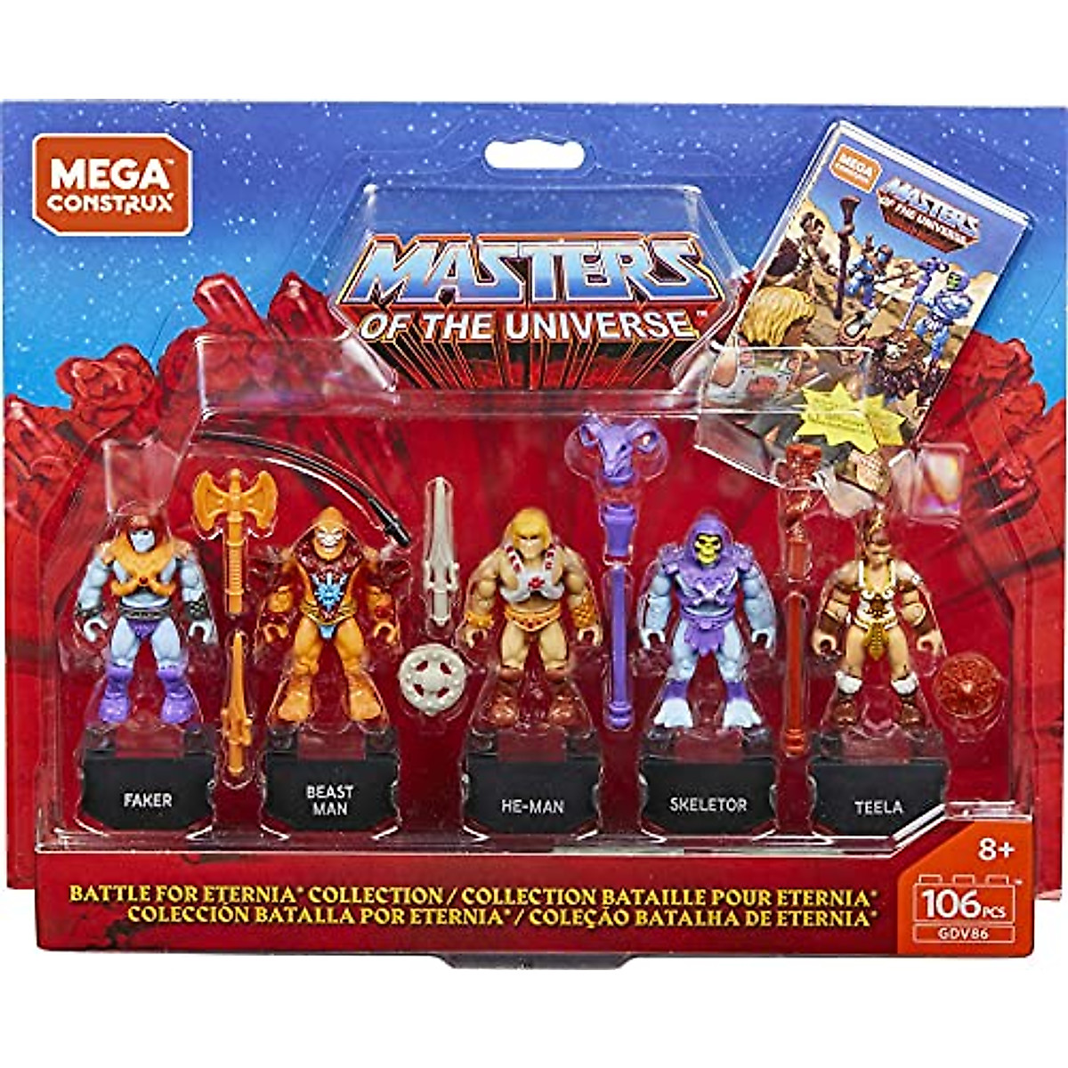 Mega Construx Heroes Battle for Eternia Collection Micro Action Figure Building Set