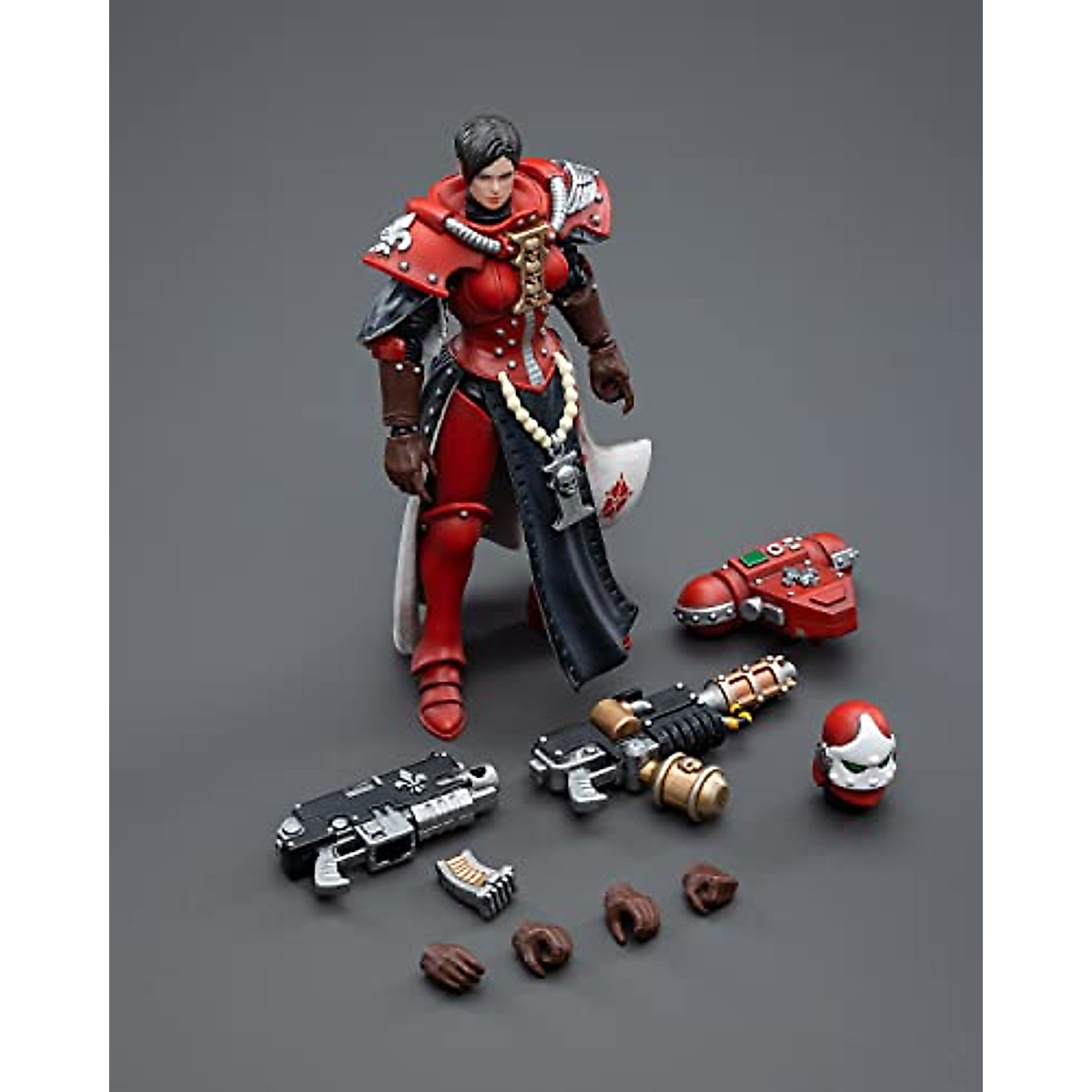 Pipigirl JoyToy × Warhammer Genuine License 1/18 Action Figures, 4inch Army Military Extreme Warrior Models Kits (Sister Ignacia)