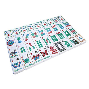 Linda Li New! - American Mahjong Set The Artisan Collection: Butterfly Series – in Black Poppy Soft Bag