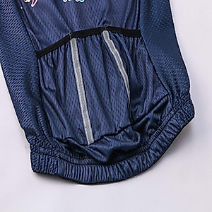 Children Bike Clothing Riding Summer Cycling Jersey Shorts Padded Bicycle Sportswear Rocket Blue XL