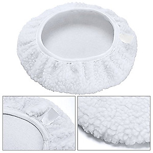 AIVS Car Polisher Pad Wool Bonnet Buffing Wheel Polishing Pad Waxer Pads for Car Buffer Bonnets Polisher, 5 Pieces(7"-8")