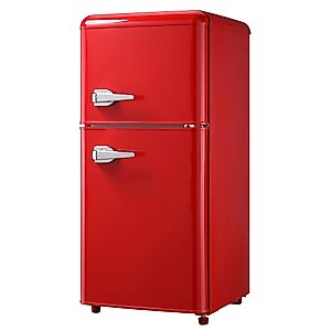 Tymyp TY-FLS-80G-RED-H006 Refrigerator with Freezer, Red