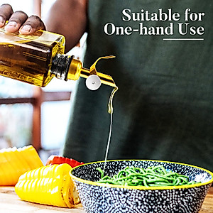 Blavvennt 2 Pack Pour Spouts Weighted Stainless Steel Liquor Bottle Pourers Liquor Pour Spout, Bottle Pourers for Alcohol, Liquor, Oil, Wine, Vinegar Bottles