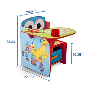 Delta Children Chair Desk With Storage Bin, Sesame Street