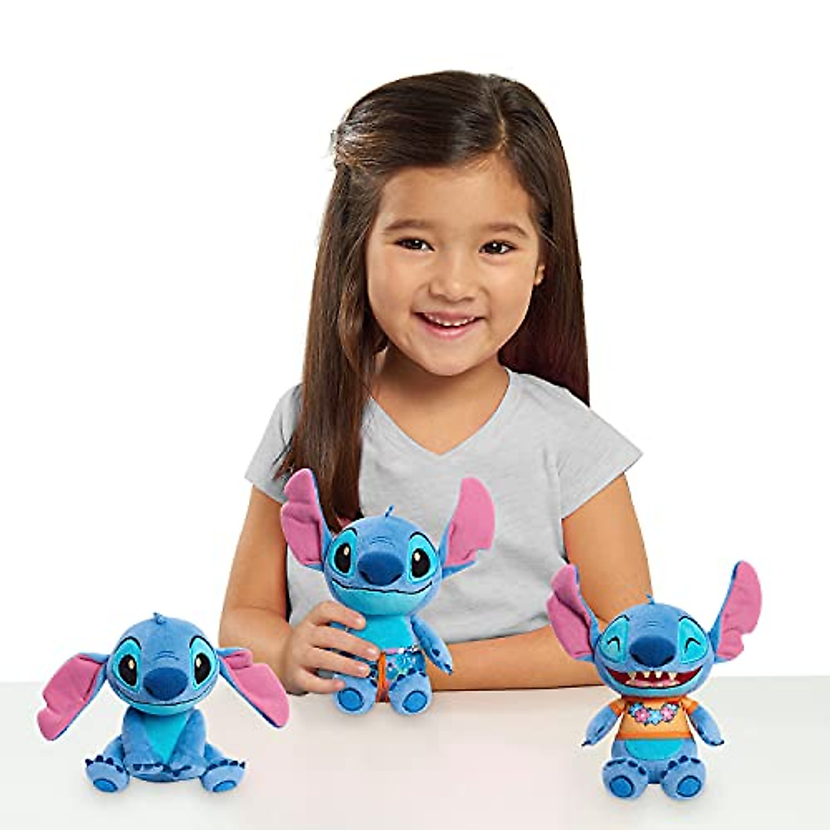 Disney’s Lilo & Stitch 7.5 Inch Beanbag Plushie, Floppy Ears Stitch, Officially Licensed Kids Toys for Ages 2 Up, Gifts and Presents by Just Play