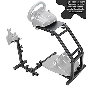 Marada Gaming Steering Wheel Stand Adjustable Fit for Logitech,Thrustmaster,Xbox, G25 G27 G29 G920 G923, Racing Wheel Stand, Handbrake Shifter Wheels and Pedals Not Included