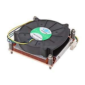 Dynatron K199 Intel Sandy Bridge Xeon, Core i3 Core i5 Core i7 for Socket 1155/1156 1U Active Solution 2 Ball Bearing Copper Heatsink CPU Cooler