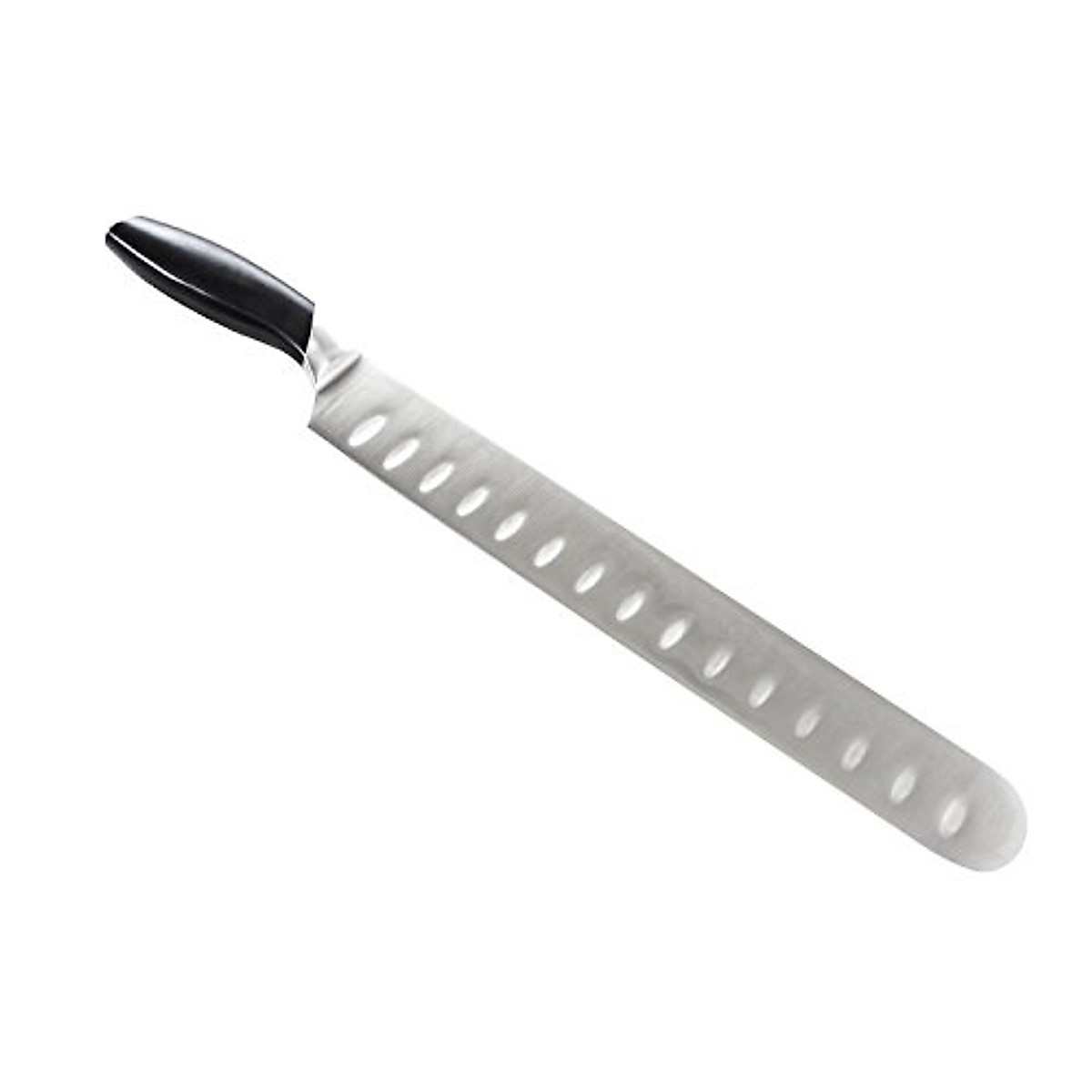 Mundial Titan 3427-11GE 11" Hollow Granton Edge Slicing Knife, Black Handle with Plastic Protective Sheath