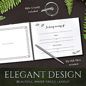 Celebration of Life Funeral Guest Book, Tree Design Funeral Guestbook with Pen, Memorial Service Guest Book, Memorial Guest Book, Memorial Book, Funeral Book, Signature Book, Funeral Book Guest