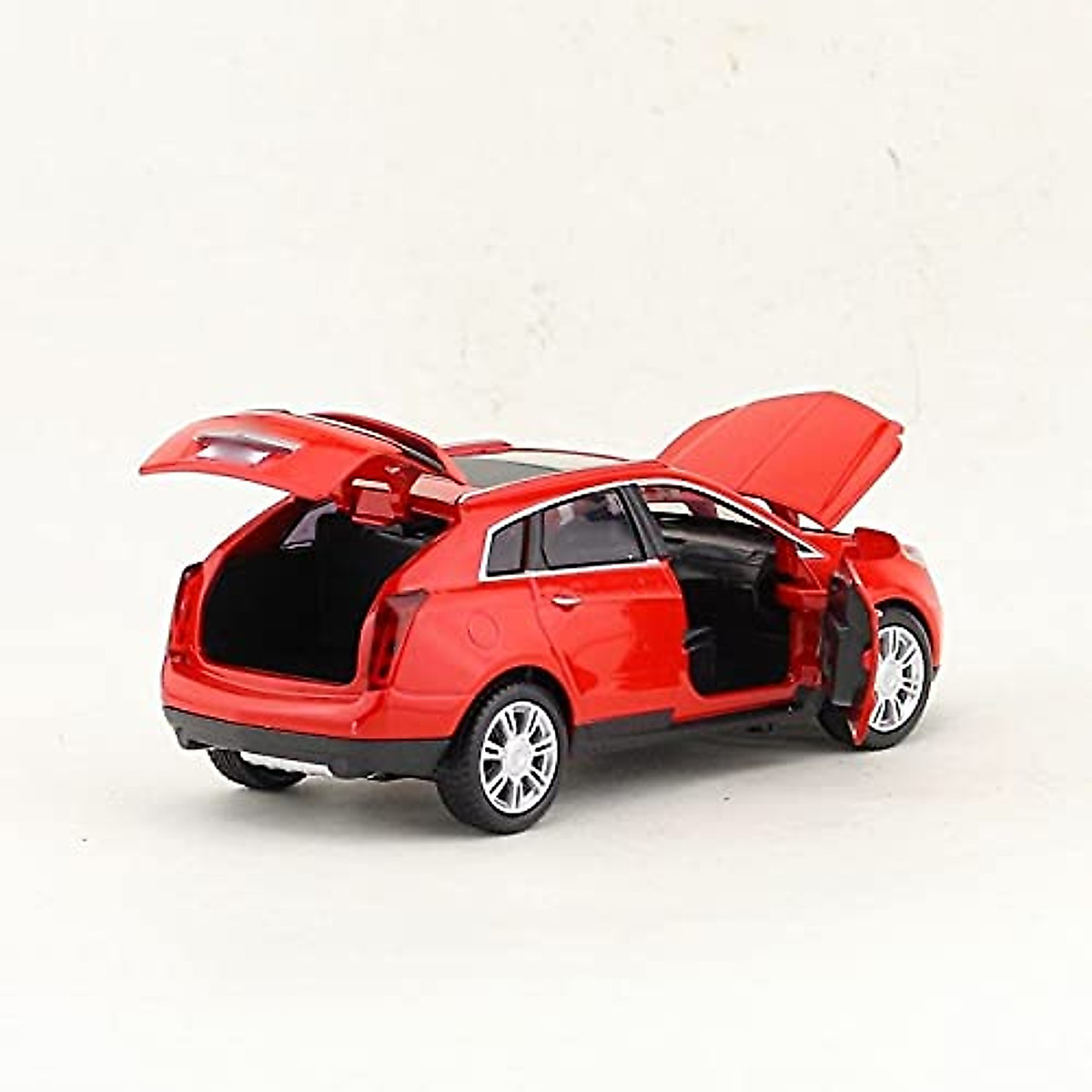 KHBSM Alloy Car Toy 1:32 for C-adillac for SRX SUV Alloy Car Model Metal Diecast Sound and Light Pull Back Toy Vehicle Kids Gift (Color : Red)