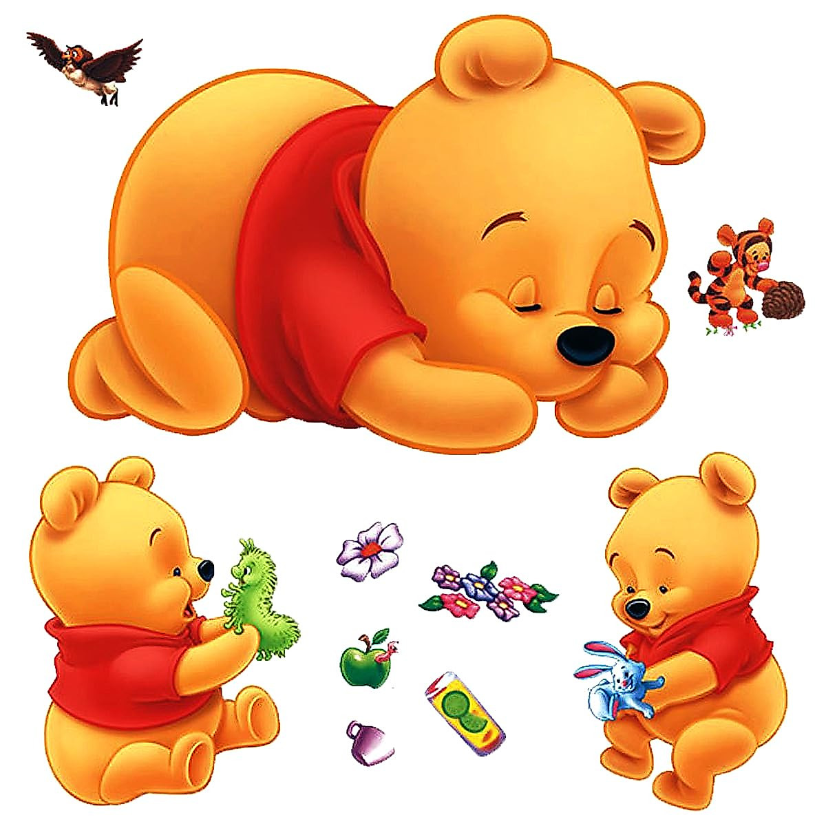 DEKOSH Winnie The Pooh Wall Decals for Baby Nursery Decor