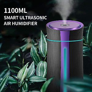 Cool Mist Humidifier, 1100ml Air Humidifier Mini,Ultrasonic Humidifier With Led Light Quiet Operation For Bedroom, Home,Large Room, Baby Room