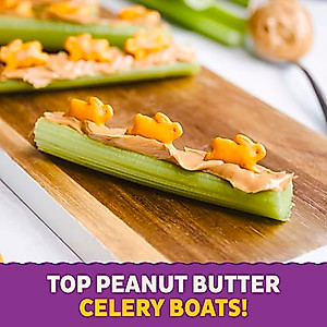 Annie's Organic Baked Snack Crackers, Single Serve, Cheddar Bunnies, 0.75 Oz (Pack of 100)