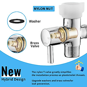 Handheld Bidet Sprayer for Toilet - Stainless Steel Portable Bathroom Bidet Jet Sprayer Set with Water Pressure Control - Cloth Diaper Sprayer for Baby Feminine Wash, Wall or Toilet Mount