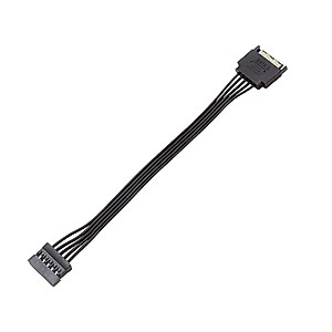 YiKaiEn 15 Pin SATA Power Extension Cable SATA Male to Female Extender Cable Adapter for HDD Hard Drive 12.6inch 32cm