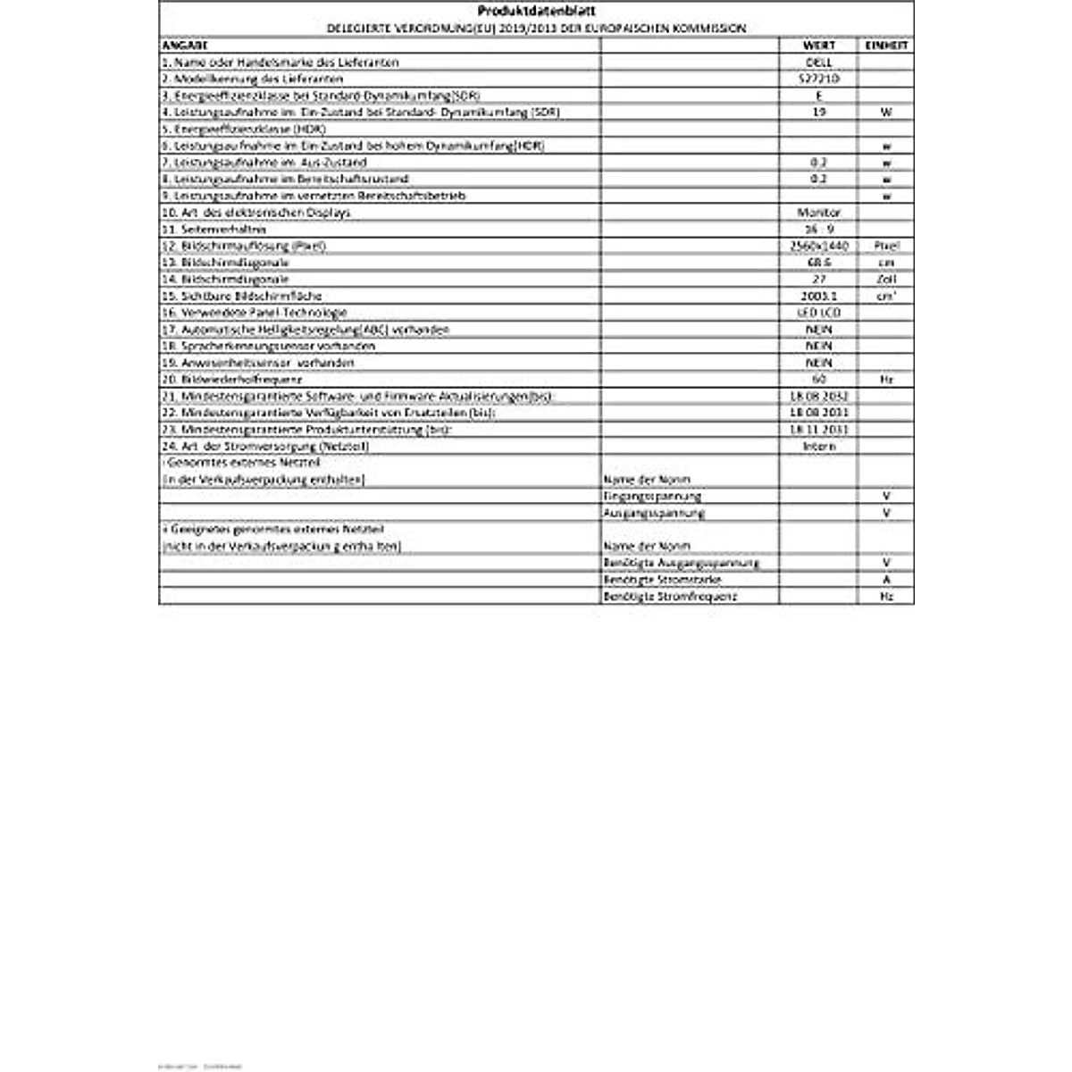 Dell S2722DC 27 USB-C Monitor QHD 2560x1440- S2722DC
