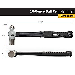 Titan - 16 Oz. Ball Pein Hammer (63316)