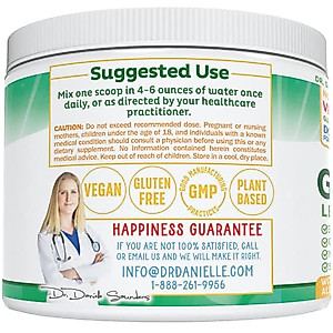 Doctor Danielle Gut Assist - Leaky Gut Repair Supplement Powder - Glutamine, Arabinogalactan, Licorice Root - Supports IBS, Heartburn, Bloating, Gas, Constipation, SIBO from