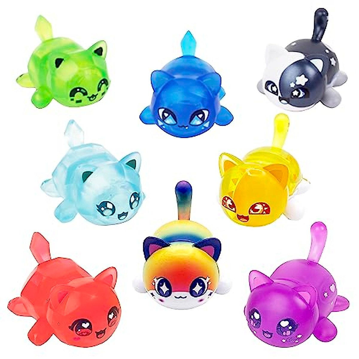 Aphmau Mystery MeeMeows Surprise Figures 6 Pack; Wildy Popular; 8 Possible Mini MeeMeows Figures to Collect, Including Donut / Fairy & Mermaid Cat