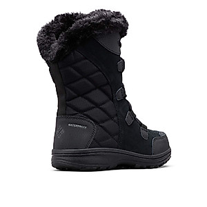Columbia Women's Ice Maiden II Snow Boot, Black/Columbia Grey, 10 M US