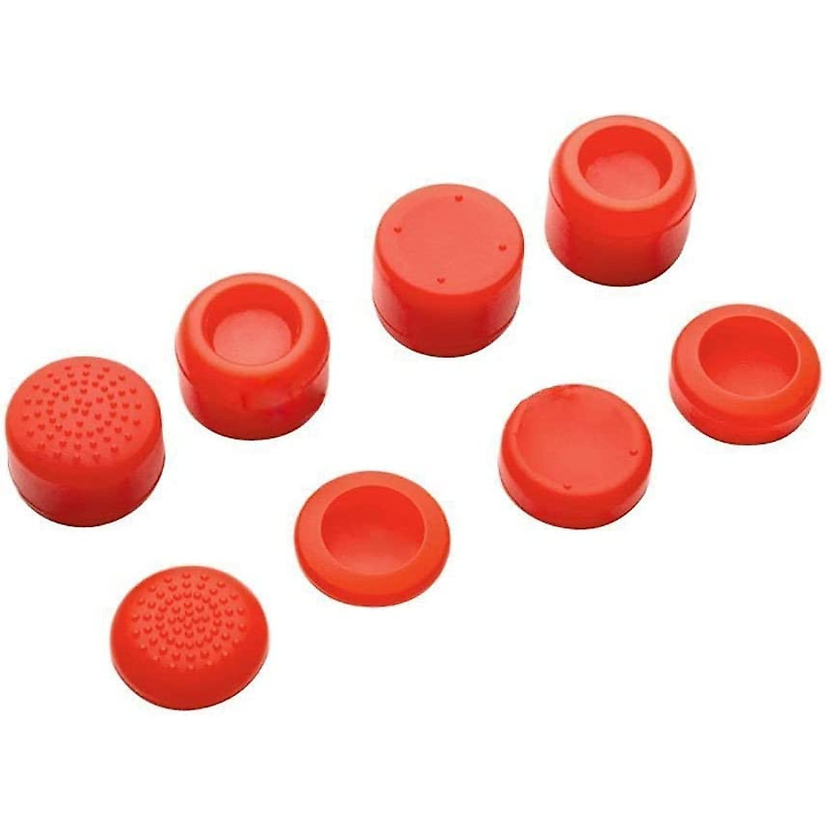 Rymfry Analog Thumb Stick Grips Cap Silicone Thumbsticks Joystick Cap Cover for PS4 PS3 PS2 Switch Pro Xbox one Xbox 360 Wii U Controller - Red
