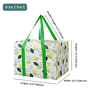 Hyperspace Reusable Grocery Bags, 3Pcs Foldable Shopping Bags Multipurpose Large Tote Bag Waterproof Portable Reusable Bags with Handles for Groceries Picnic Camping