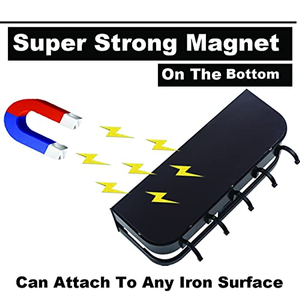 Magnetic Griddle Grill Caddy Organizer No-Installation - Durable Aluminum BBQ Storage for Outdoor Blackstone Grills with Side Shelves, with Paper Towel Holder