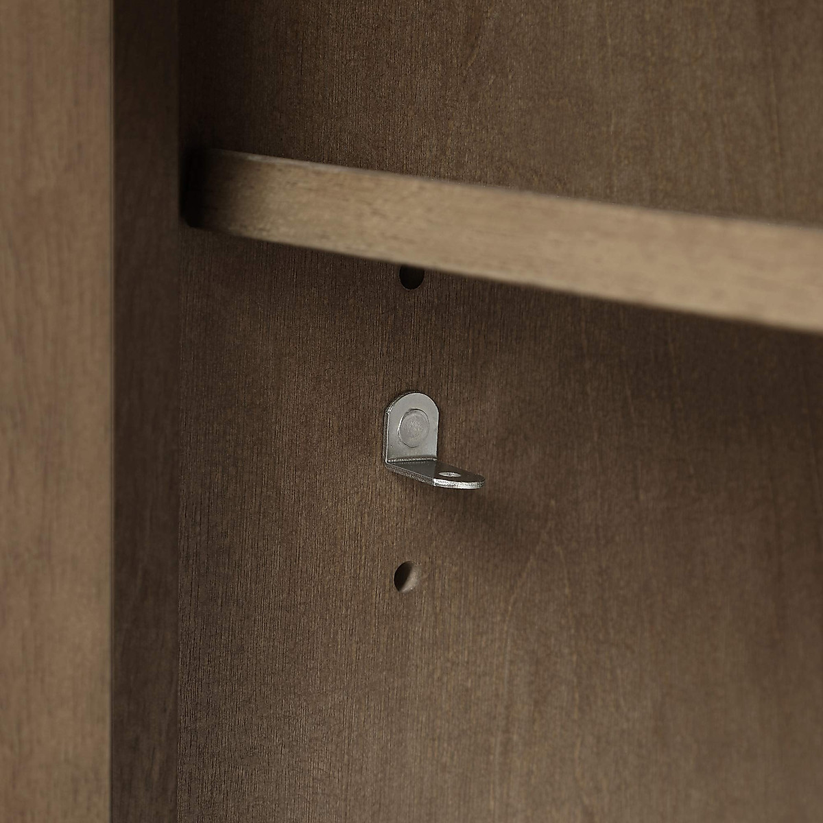 OVE Decors Maya Plus 36 in. Single Sink Bathroom Vanity in Almond Latte Finish, Black Hardware and Included Power Bar