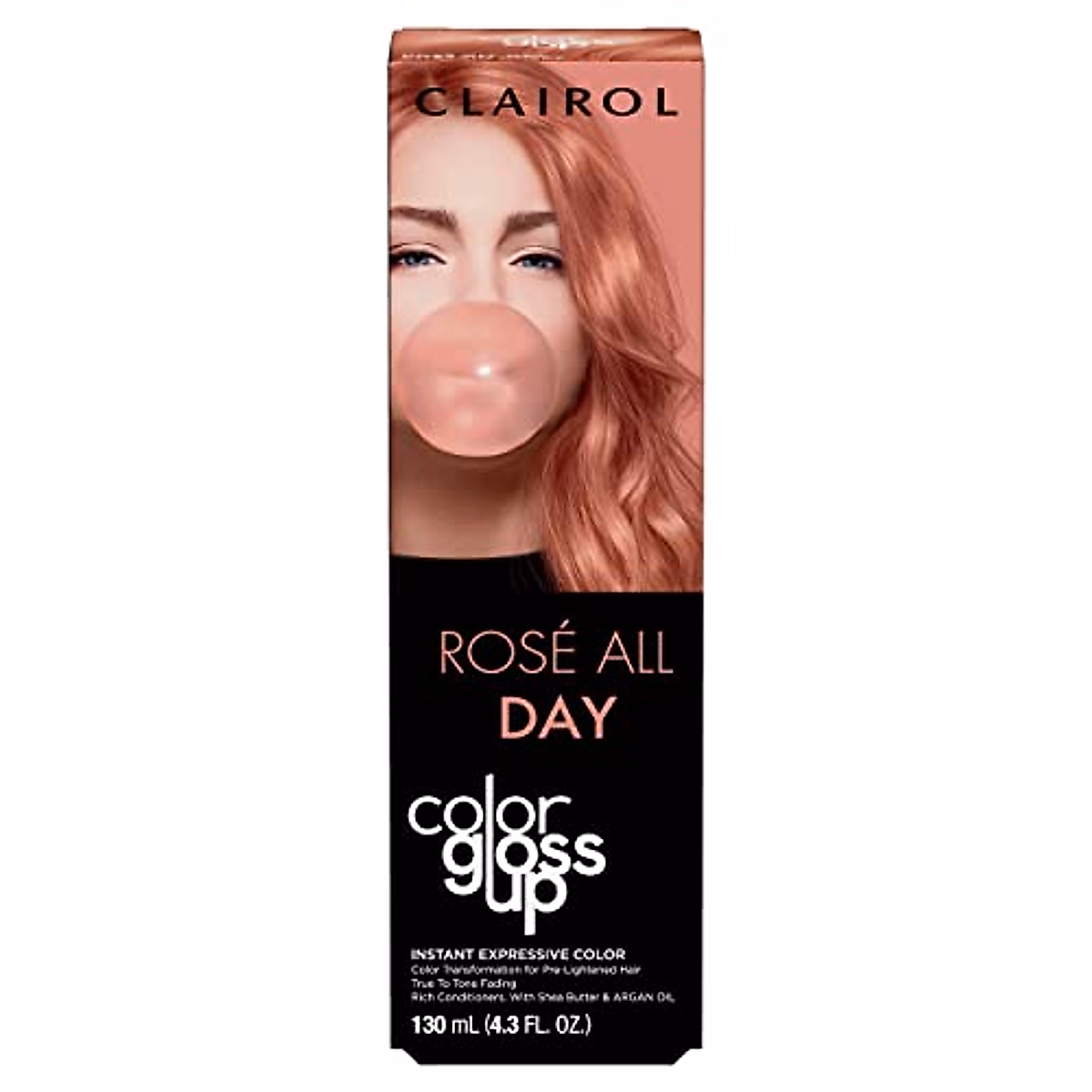 Clairol Color Gloss Up Temporary Hair Dye, Rosé All Day Hair Color, Pack of 1