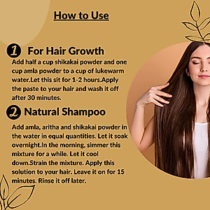 AnNafi® Shikakai Pods Acacia Concinna Fruit | Shikakai Shampoo Natural Hair Cleanser | Wholehair Wash Organic Cleaner & Conditioner (100grams)