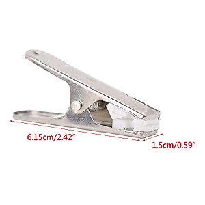 JAGTRADE Clothespin 20 Pcs Stainless Steel Clothes Pins Heavy Duty Metal Towel Clips Clamps Windproof Laundry Underwear Pegs Hanger