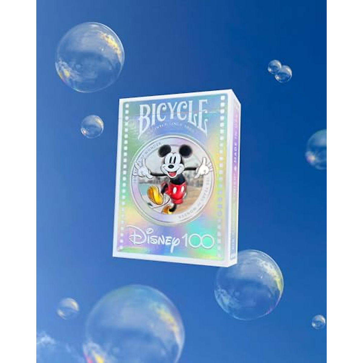 Bicycle Disney Limited Edition 100 Year Anniversary Playing Cards - Holographic Foil - Features 20+ Iconic Disney Characters