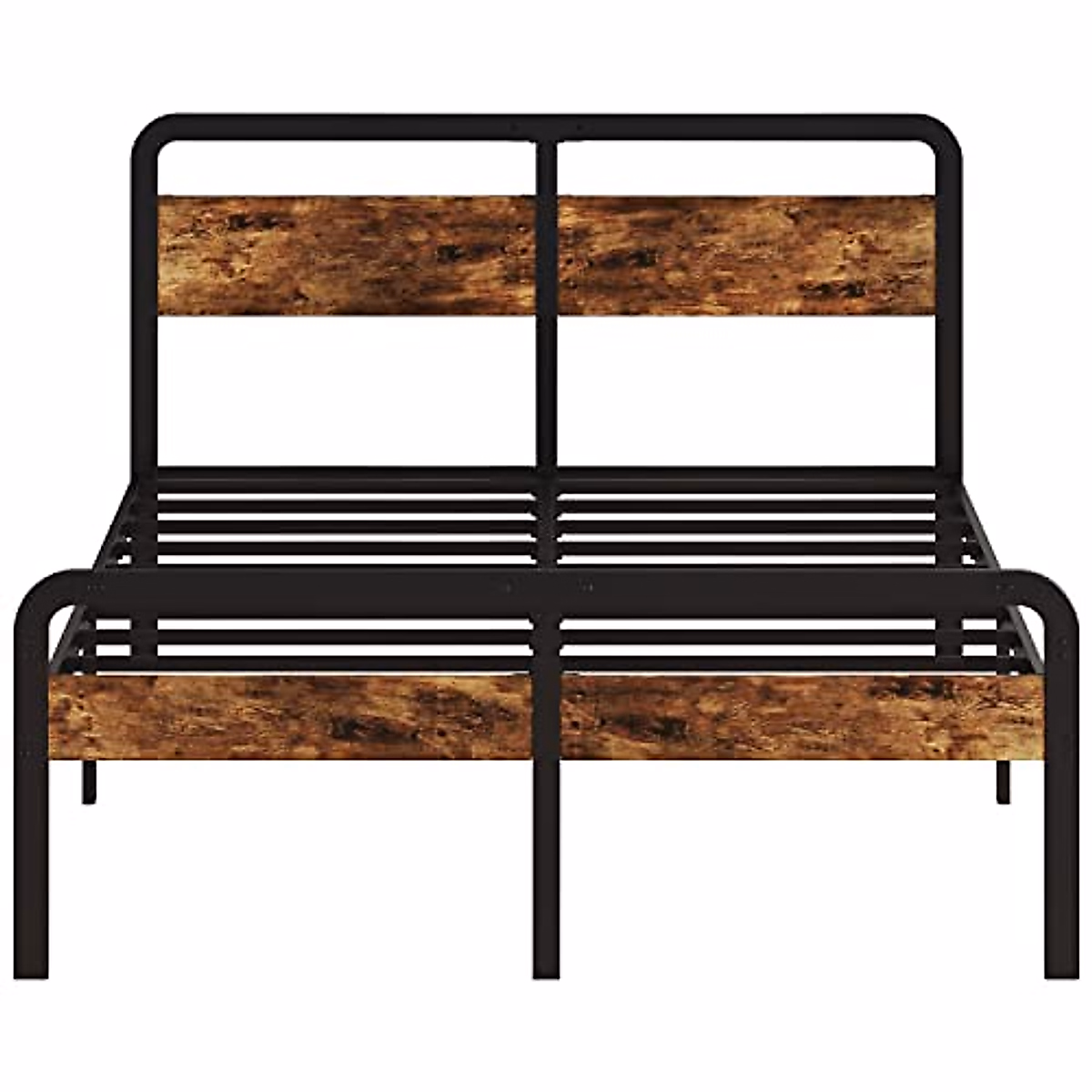 Upcanso Full Size Bed Frame with Wood Headboard and Footboard, Platform Full Bed Frame No Box Spring Needed with Heavy Duty Slats, Easy Assembly