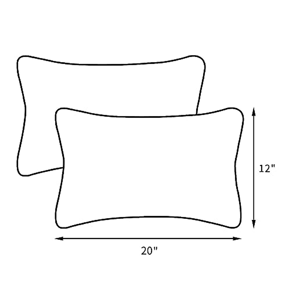 Pcinfuns Outdoor/Indoor Decorative Lumbar Pillows with Insert,Grid Red Throw Pillow Covers 20x12 Inch Cushions for Patio Furniture,Set of 2