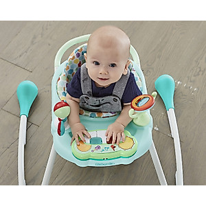 Kolcraft Tiny Steps Groove 3-in-1 Infant and Baby Activity Push Walker with Steel Base, Removable Piano-Toy, Seated or Walk-Behind for Baby Girl or Boy - Honeycomb