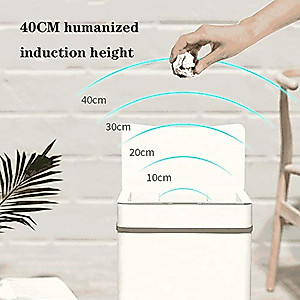 CZDYUF 15L Intelligent Trash Can Automatic Sensor Dustbin Smart Sensor Electric Waste Bin Home Rubbish Can for Kitchen Bathroom Garbage ( Color : E )