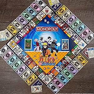 Monopoly: Naruto | Collectible Monopoly Game Featuring Japanese Manga Series | Familiar Locations and Iconic Moments from The Anime Show | 2-6 Players