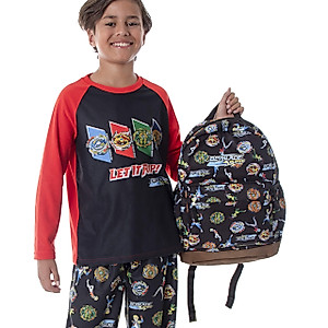 Beyblade Burst Spinner Top Allover Characters Anime Pattern School Book Bag Backpack