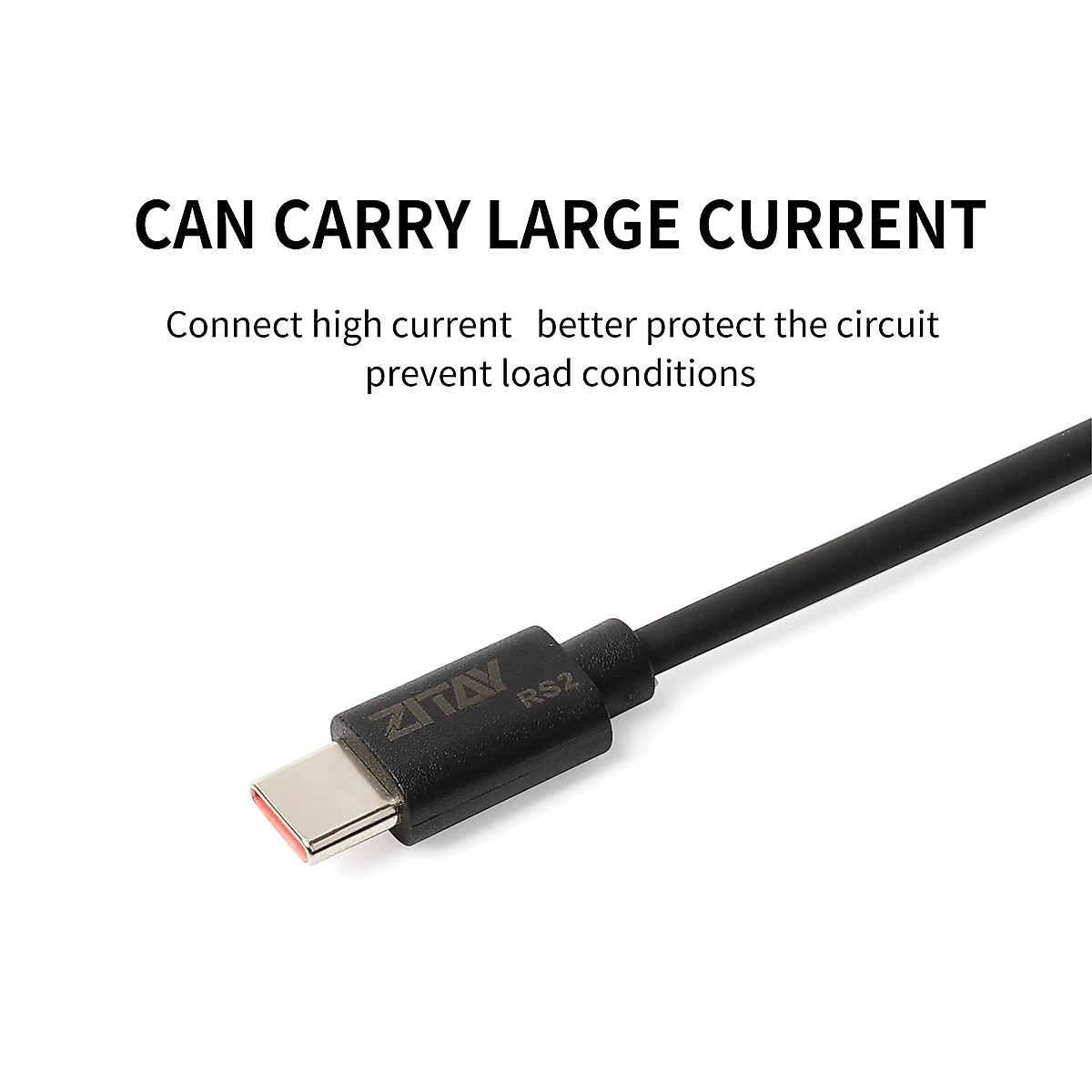 ZITAY RS2 RS3 to 2Pin Male Power Cable for Cameras Wireless Video Transmission Systems Power Supply