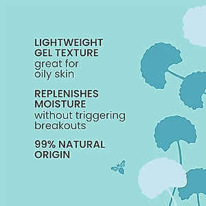 Burt’s Bees Daily Gel Cream , Skin Balancing Face Moisturizer, Hydrates Skin, for All Skin Types, With a Prebiotic, 1.8 Oz.