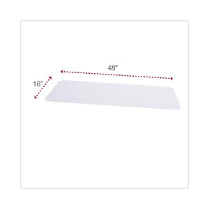 Alera ALESW59SL4818 Plastic 48 in. x 18 in. Shelf Liners For Wire Shelving - Clear (4/Pack)